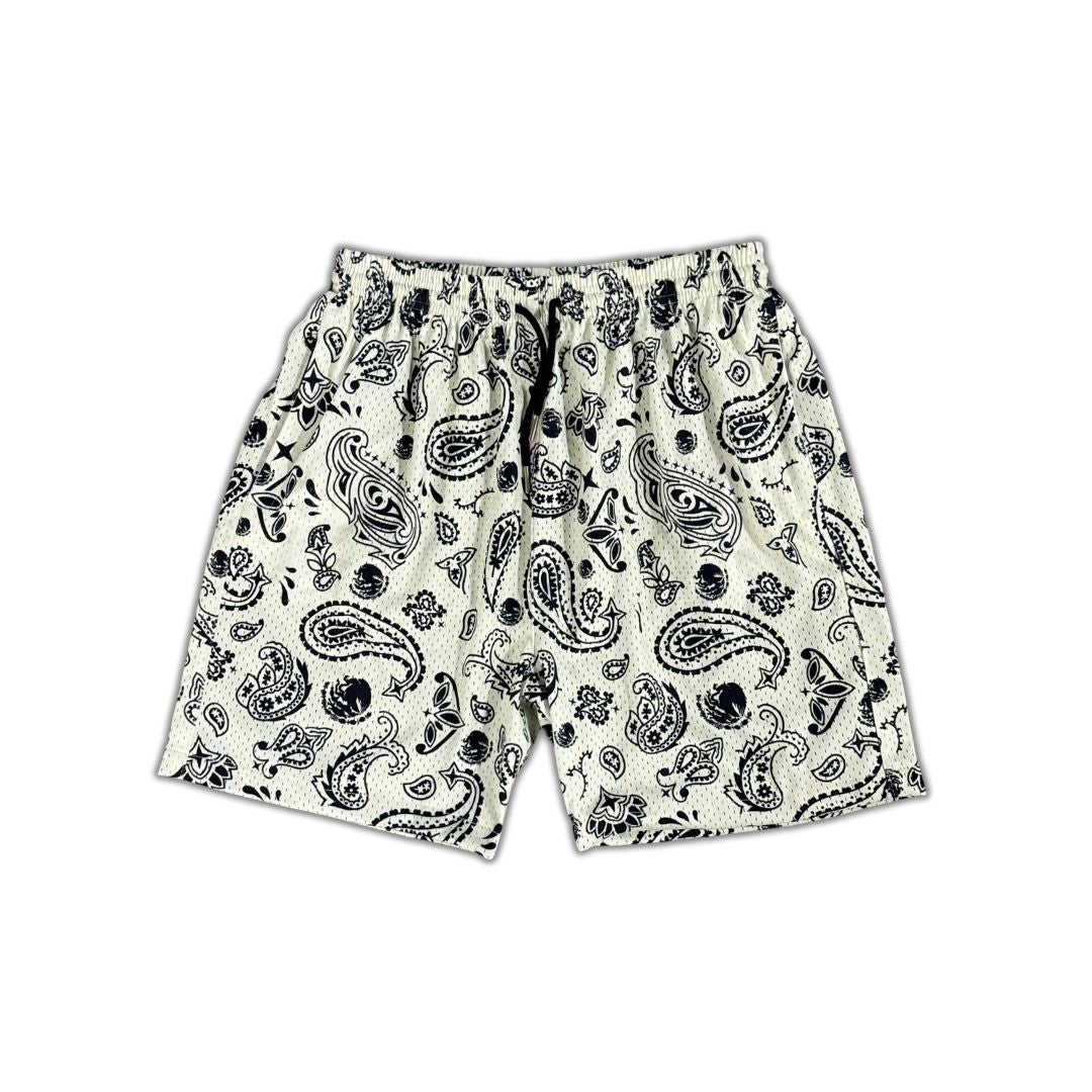 "Raza Paisley" Shorts (Creme) – AllPesosNoBesos.com